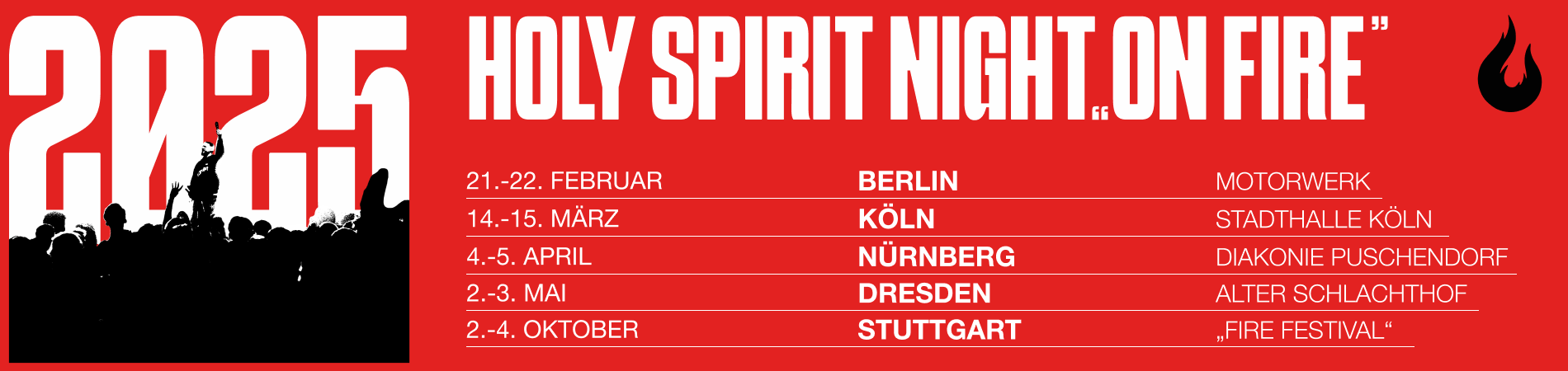 Holy Spirit Night in Stuttgart / Fire Festival Stuttgart 02.10.2025 ...